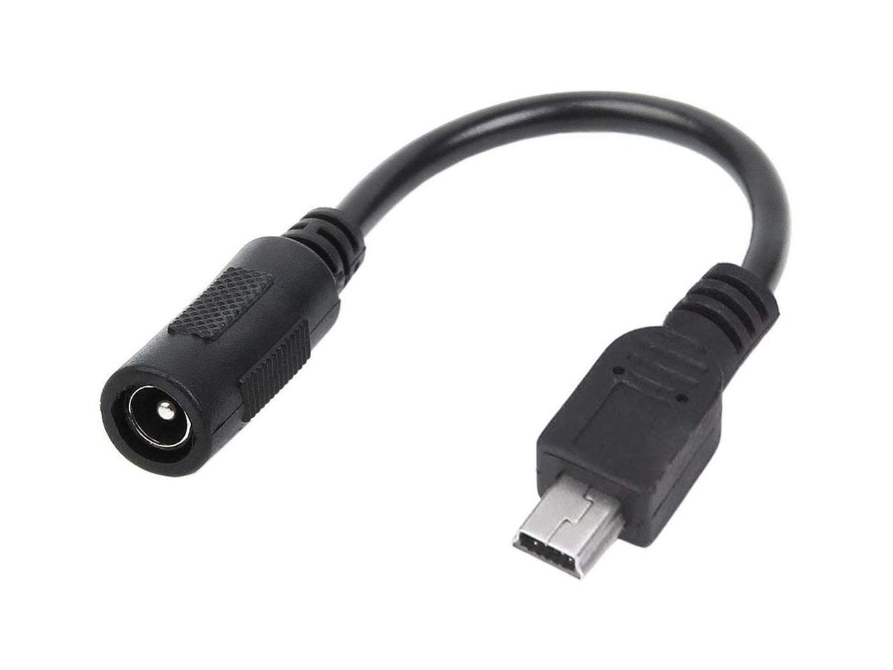 Cablu adaptor Mini USB 5pin male la DC 5.5x2.1 female